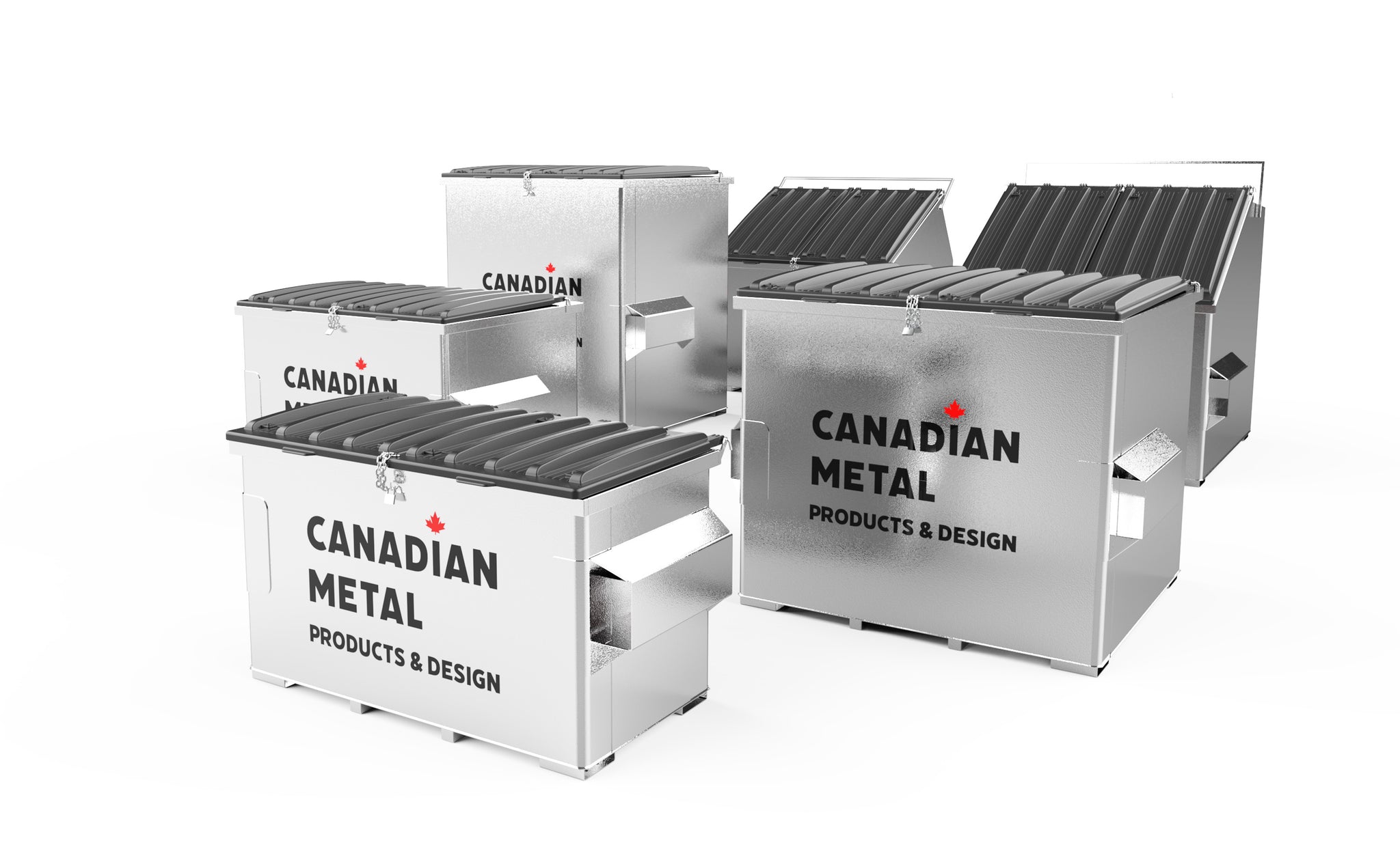 Front-Load Dumpsters - ALUMINUM – Canadian Metal Products & Design